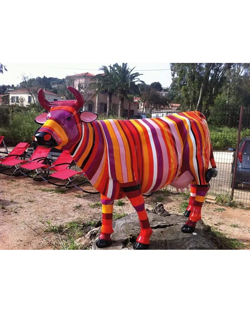 Tiere | RED SHADE STRIPED Kuhharz für Ihre Außendekoration - Déco et ...