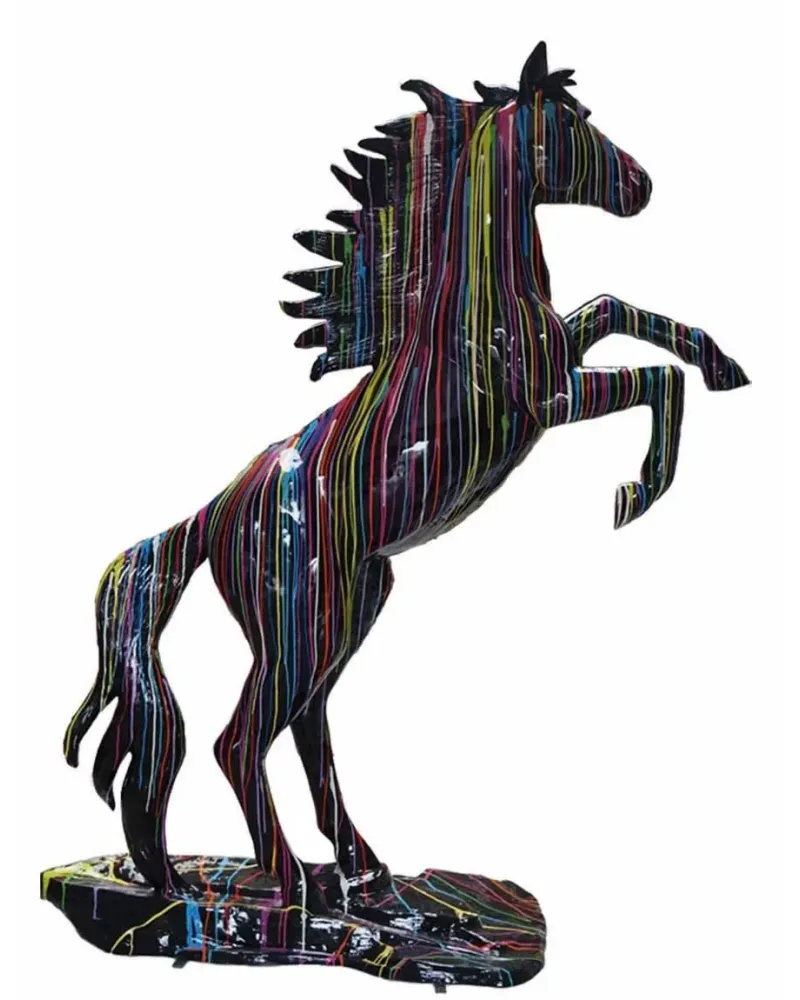 Statue d'un Cheval cabré FERRARI Trash Motif Trash 2 - Déco et Artisanat