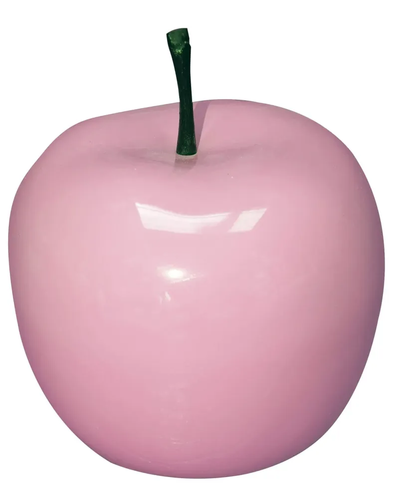 Objet décoratif, pomme laquée selon coloris disponibles Couleur Rose ...