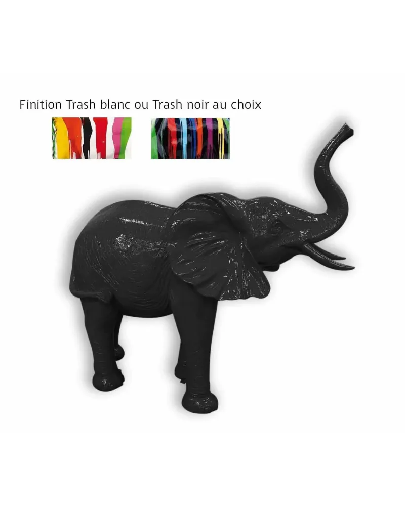 Resin animals, Elephant Trash for indoor or outdoor decoration Pattern ...