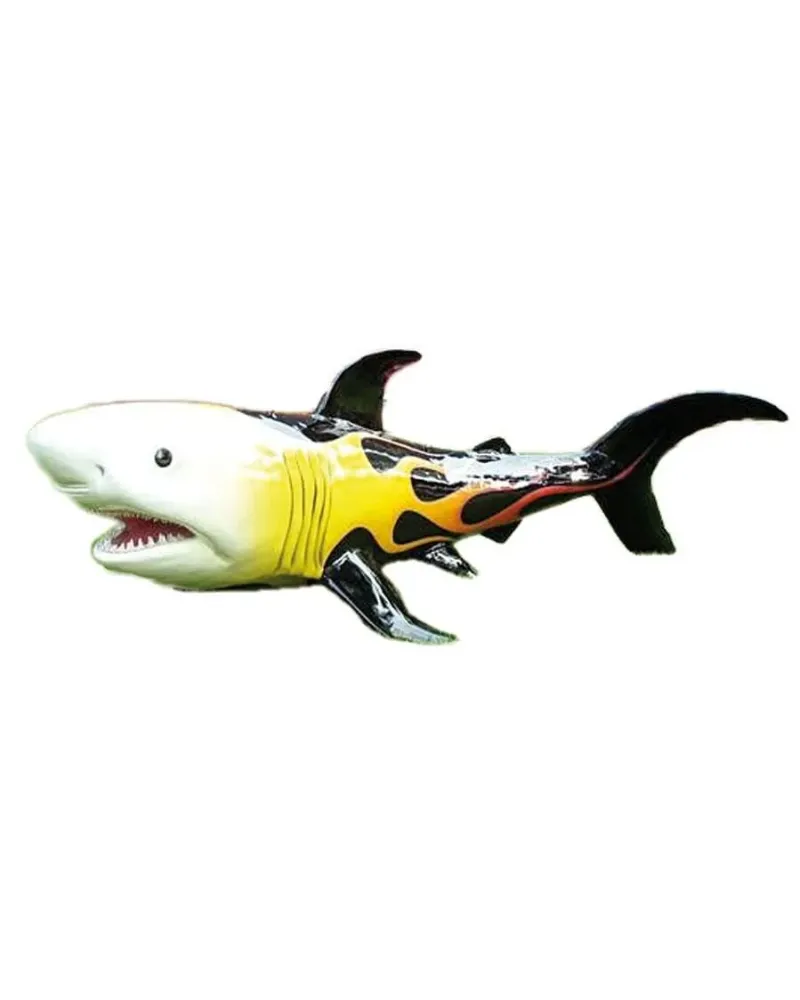 Resin Statue of a Flame Shark Customizable Design - Déco et Artisanat