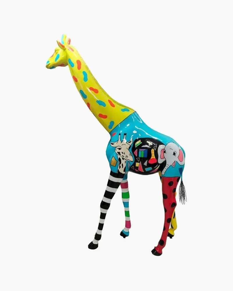 PICASSO Life Size Giraffe made of fiber resin for exceptional ...