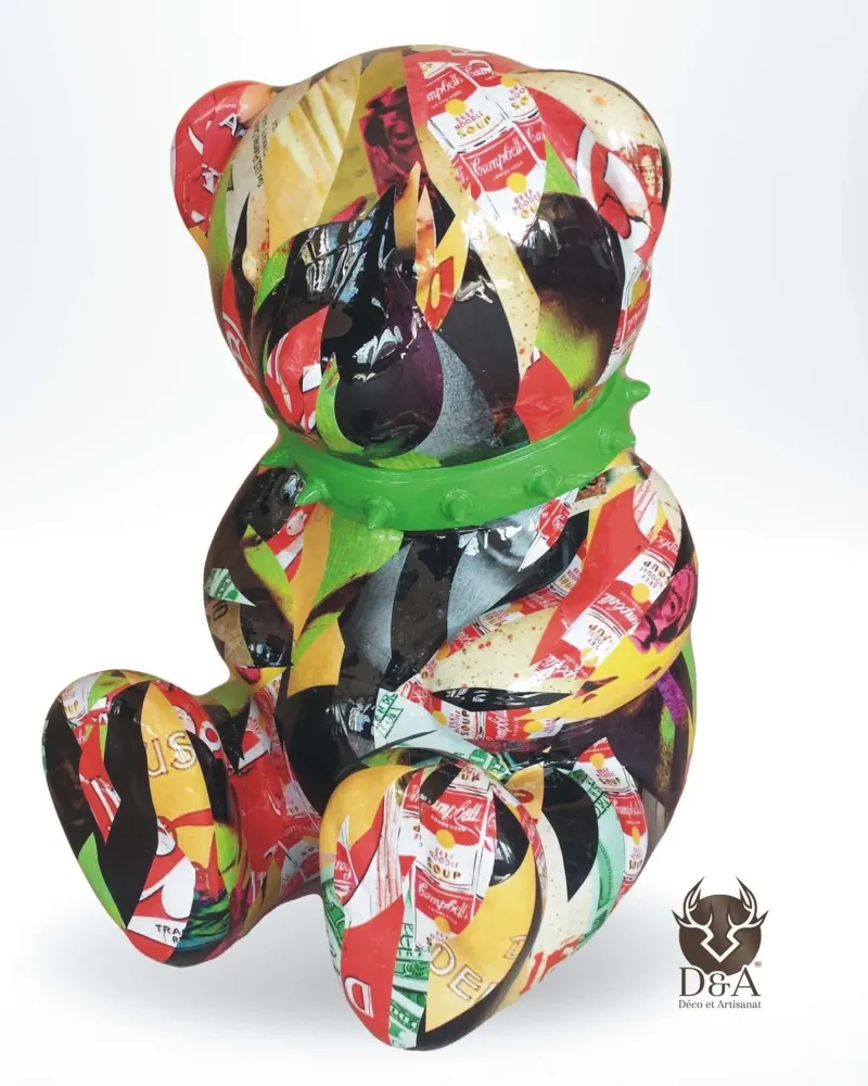 Passen Sie Ihren Pop-Art-Teddybär an Ihr Bild an.