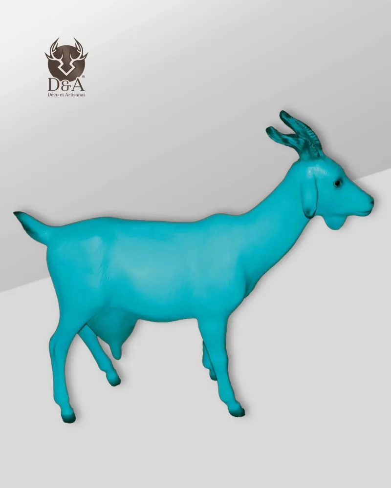 Animali | Statua e scultura in resina di una Capra MARIN Colore Nero ...