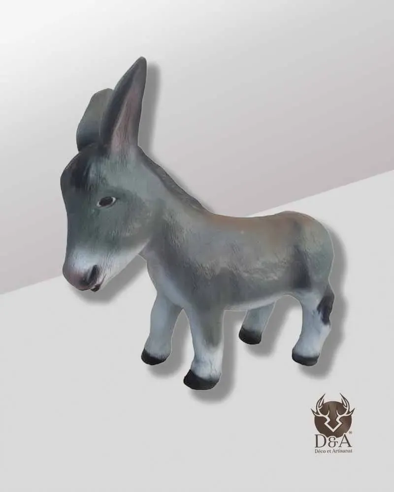 Realistic Life-Size Donkey Statue - Déco et Artisanat