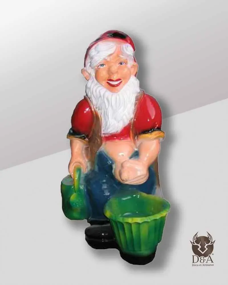 Statue Nain de jardin avec des seaux, le cadeau idéal pour votre jardin ...
