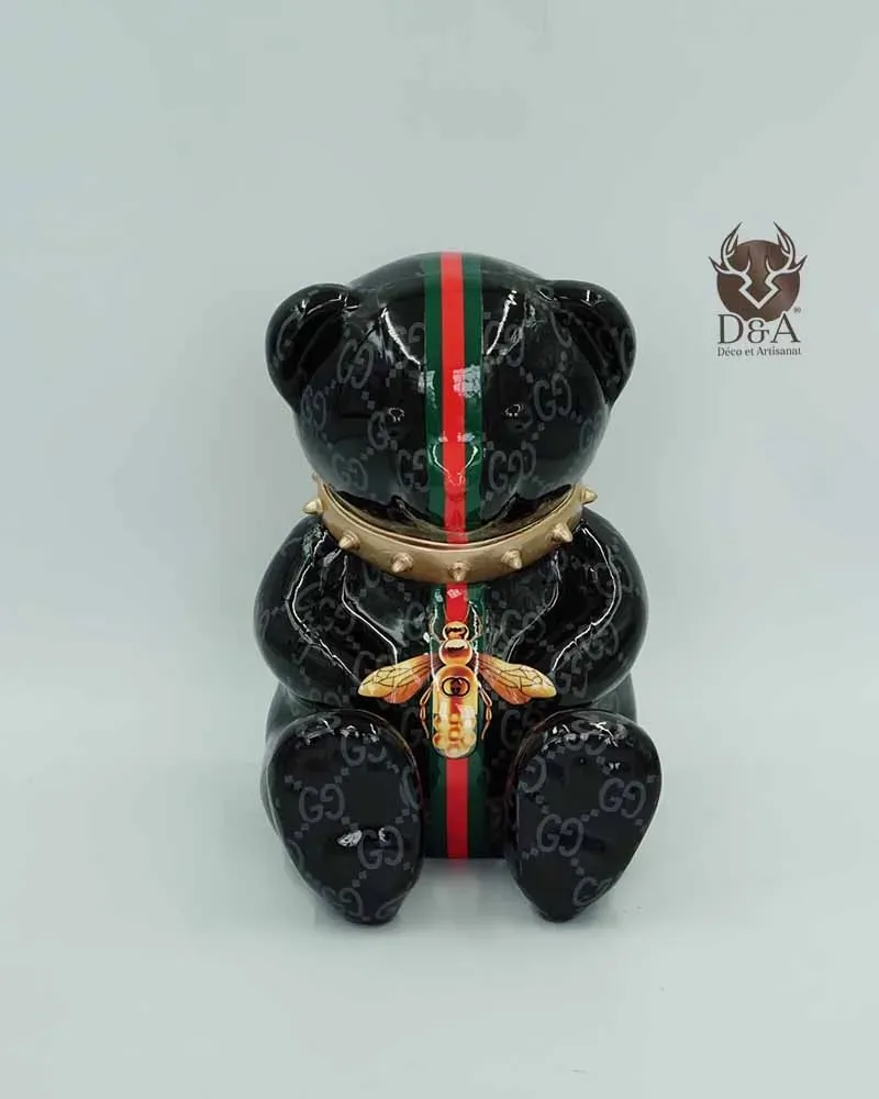Animaux en résine, Ourson M Collier Gucci Abeille - Déco et Artisanat