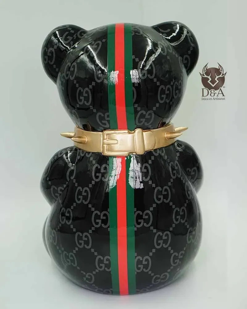 Animaux en résine, Ourson M Collier Gucci Abeille - Déco et Artisanat